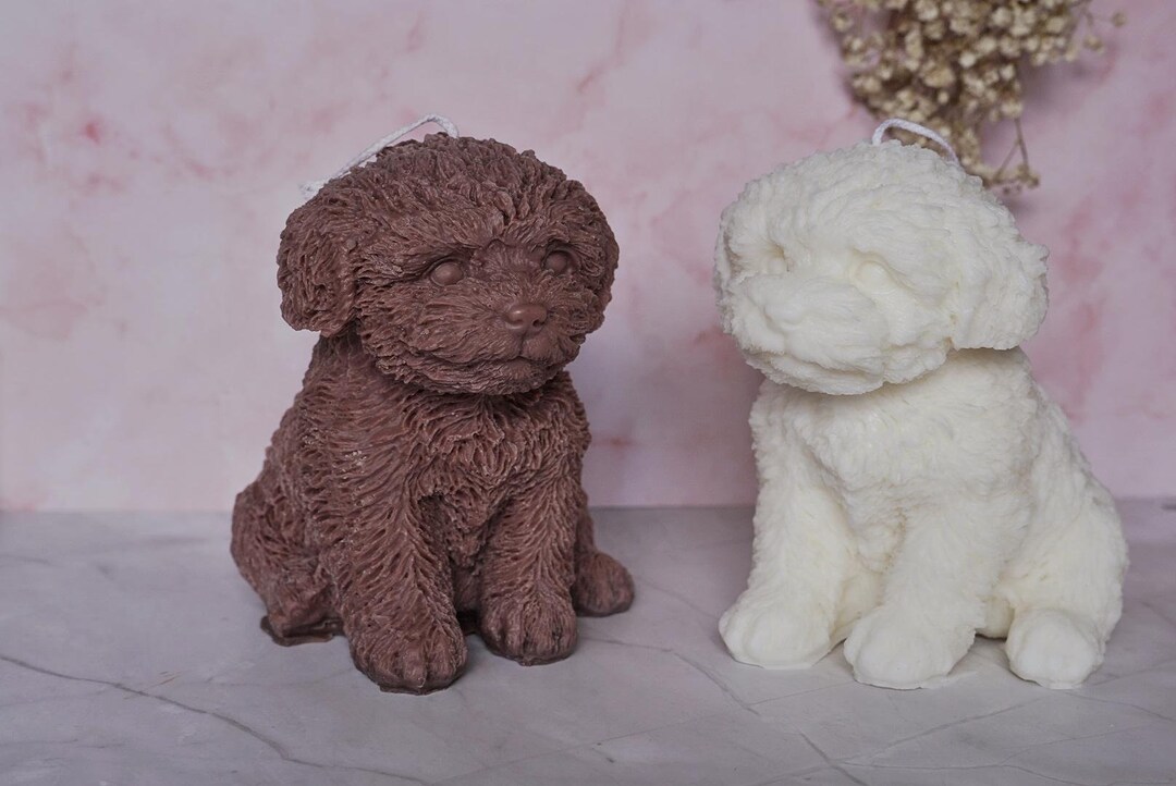 Cavoodle Dog Candle Gift Luxury Aesthetic Unique Soy Wax Handmade ...