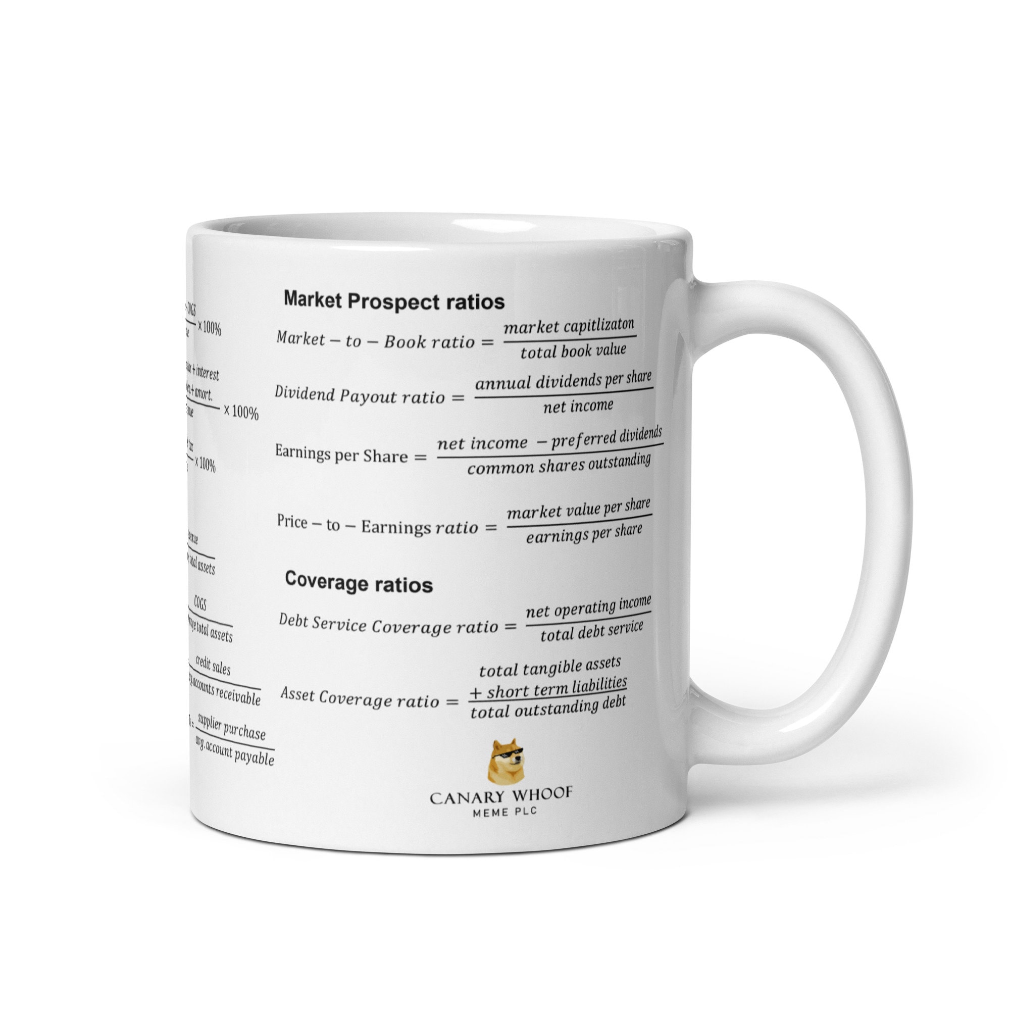 Financial Ratios Coffee Mug | Perfect Gift for Accountant or Finance ...