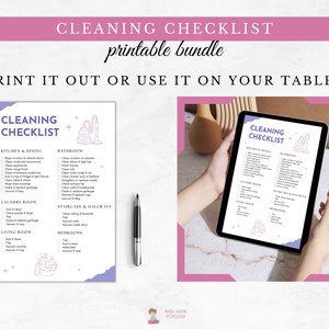 Editable Cleaning Checklist - Goodnotes Cleaning Schedule ...