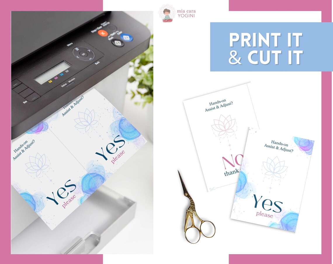 Yoga Consent Cards Printable Yoga Teacher Resource Trauma Informed ...