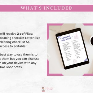 Editable Cleaning Checklist - Goodnotes Cleaning Schedule ...