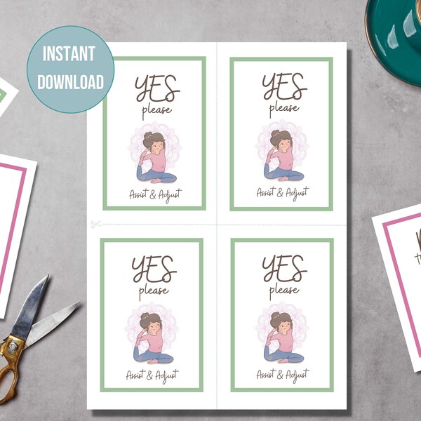 Yoga Consent Cards - Etsy