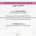 Yoga Class Sign-up Sheet Printable, Email List Template (digital ...