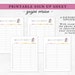 Yoga Class Sign-up Sheet Printable, Email List Template (digital ...