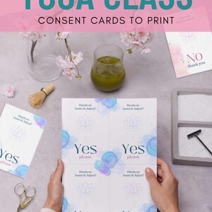 Yoga Consent Cards Printable Yoga Teacher Resource Trauma Informed ...