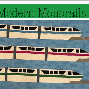 Modern Monorails Quilt Pattern PDF - Etsy