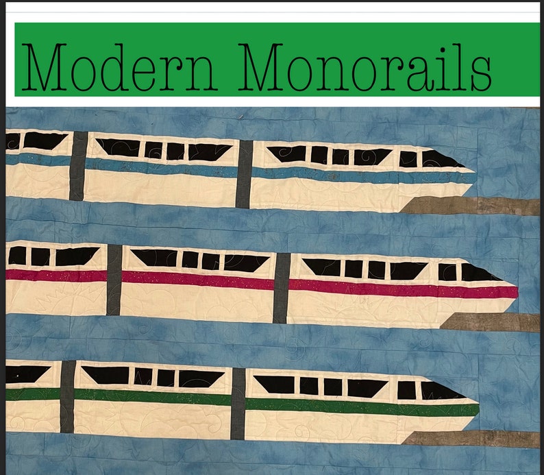 Modern Monorails Quilt Pattern PDF - Etsy