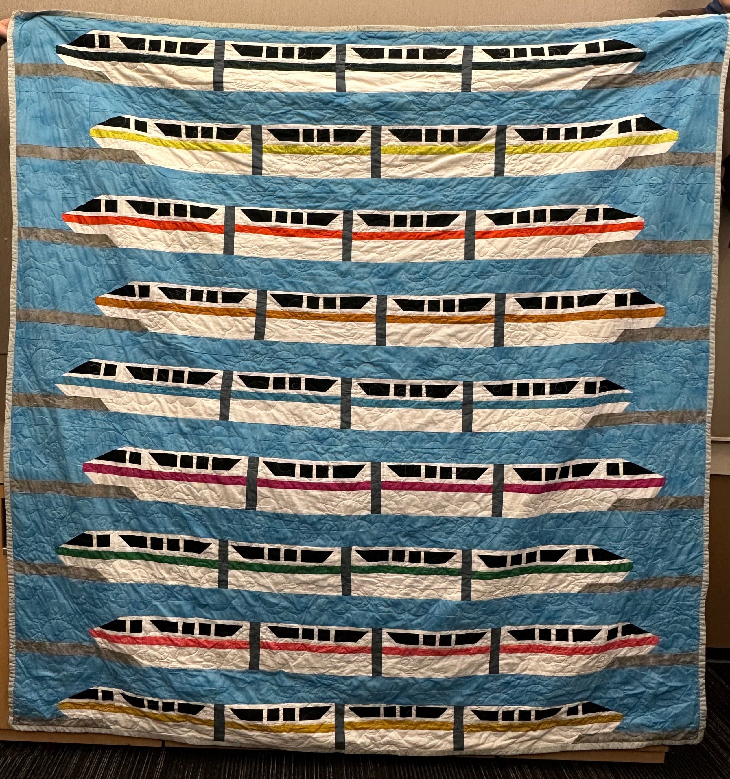 Modern Monorails Quilt Pattern PDF - Etsy
