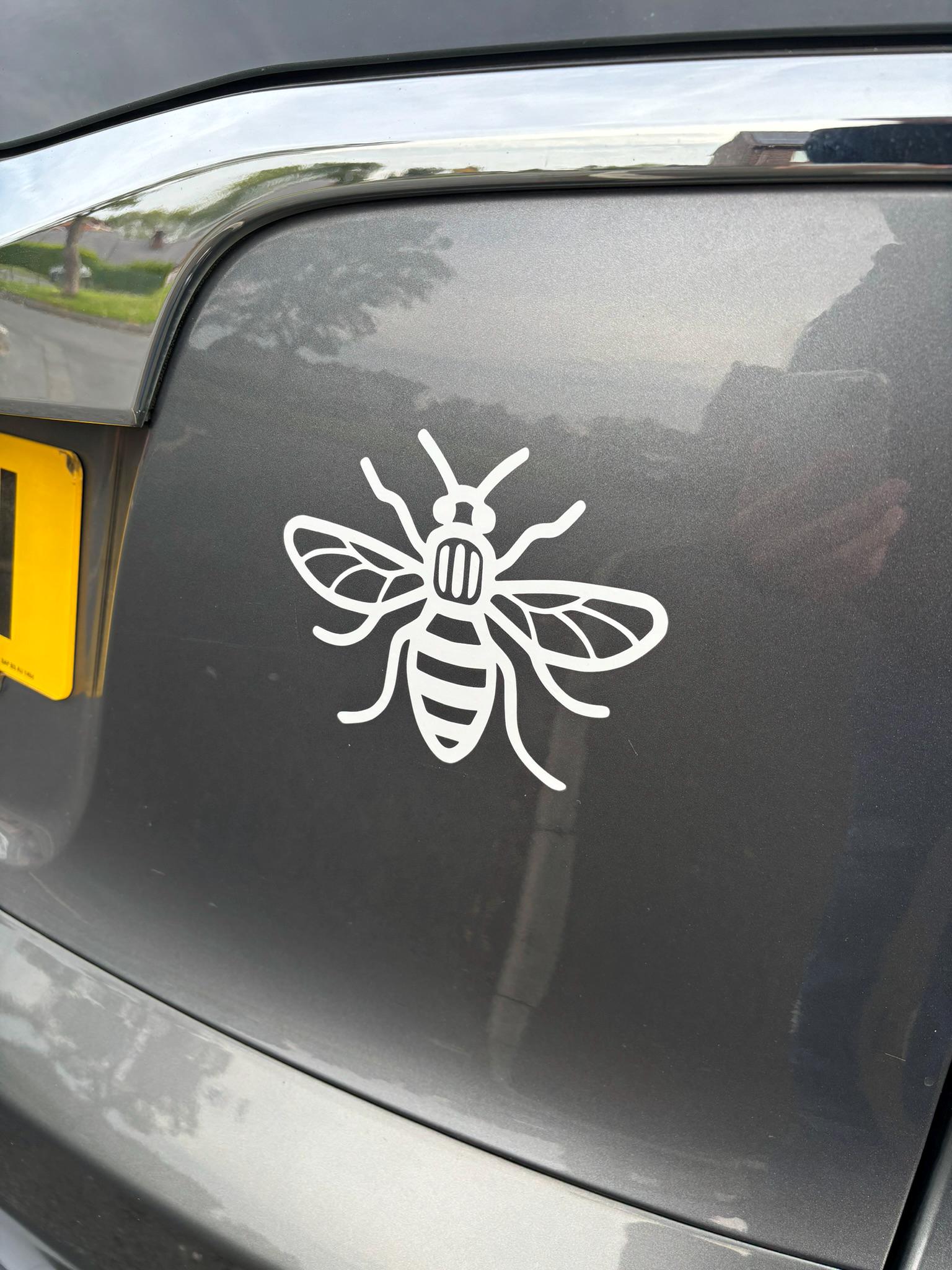 Manchester Bee Car Sticker, Vinyl Decal Sticker, Official Design, Van ...