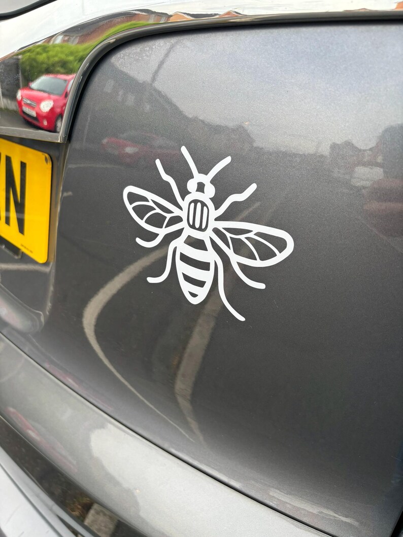 Manchester Bee Car Sticker, Vinyl Decal Sticker, Official Design, Van ...