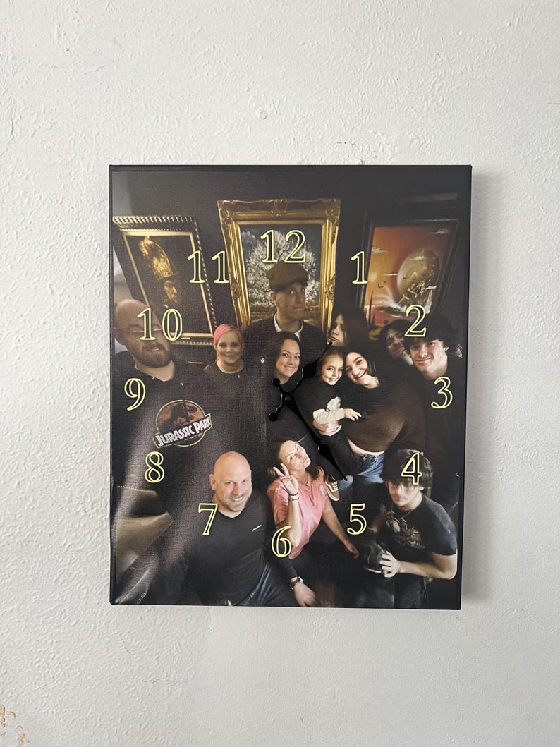 Handcrafted Canvas Wall Clock Modern Art With Functional Style 16x20 - Etsy