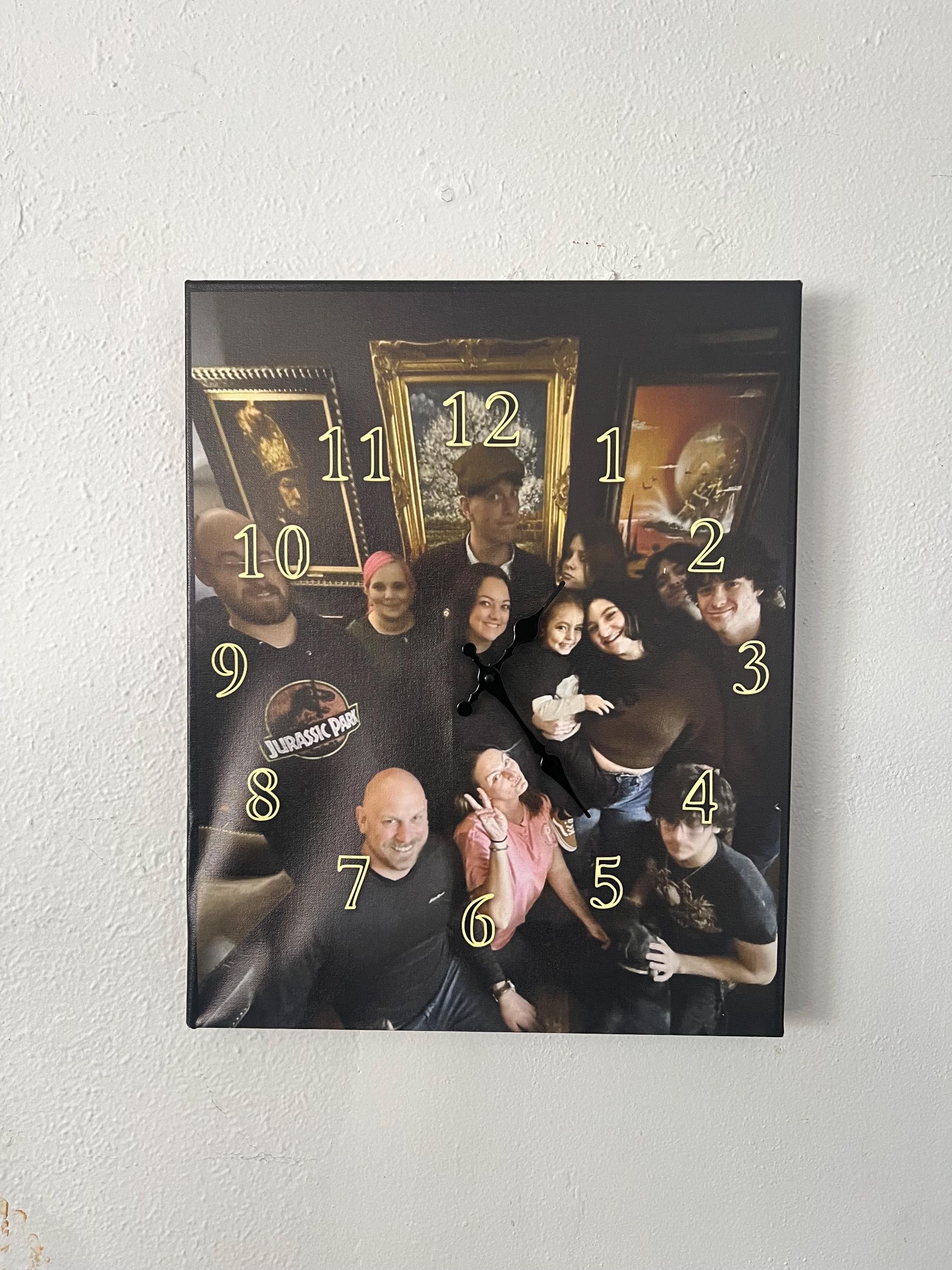 Handcrafted Canvas Wall Clock Modern Art With Functional Style 16x20 - Etsy