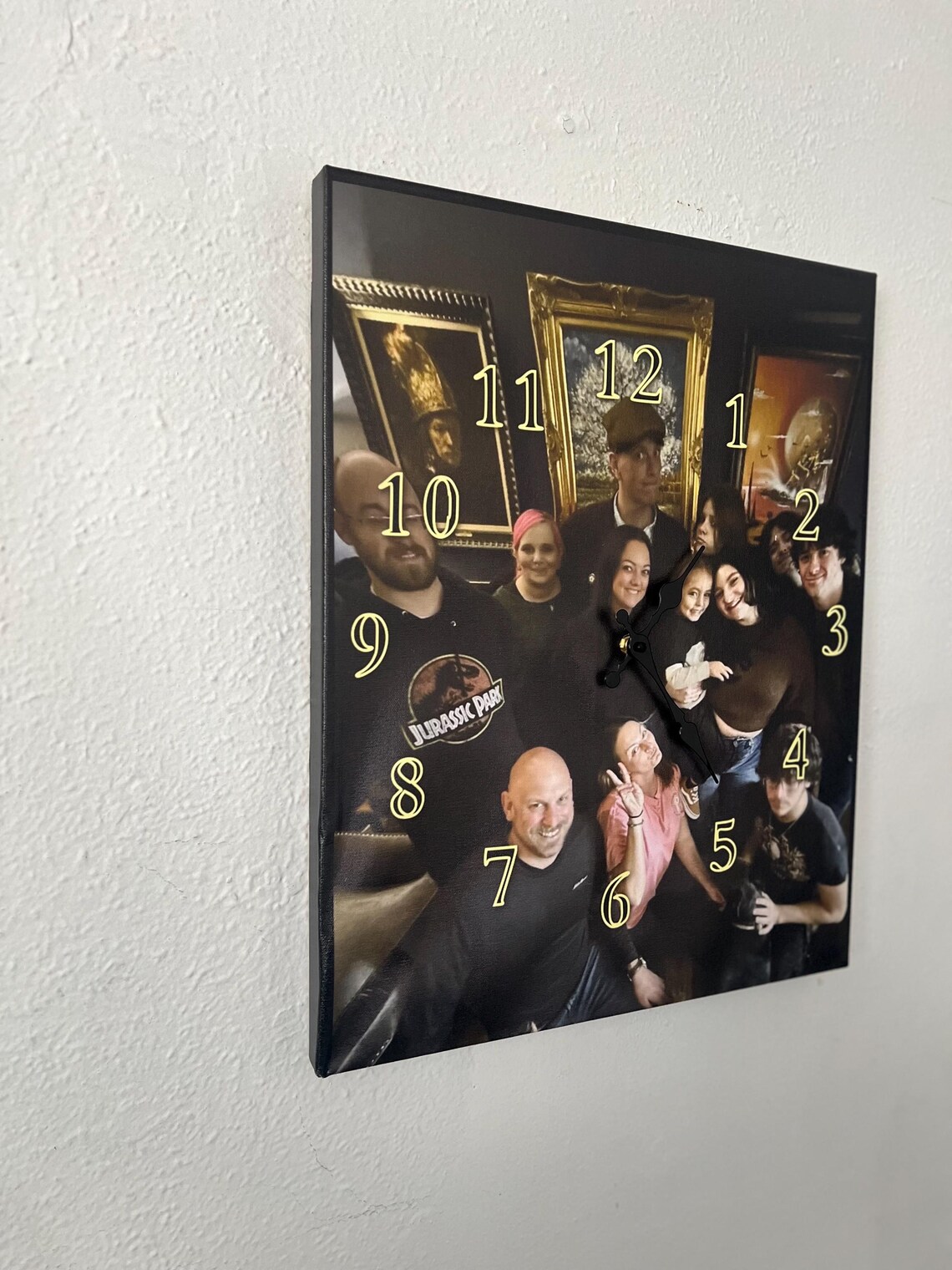 Handcrafted Canvas Wall Clock Modern Art With Functional Style 16x20 - Etsy