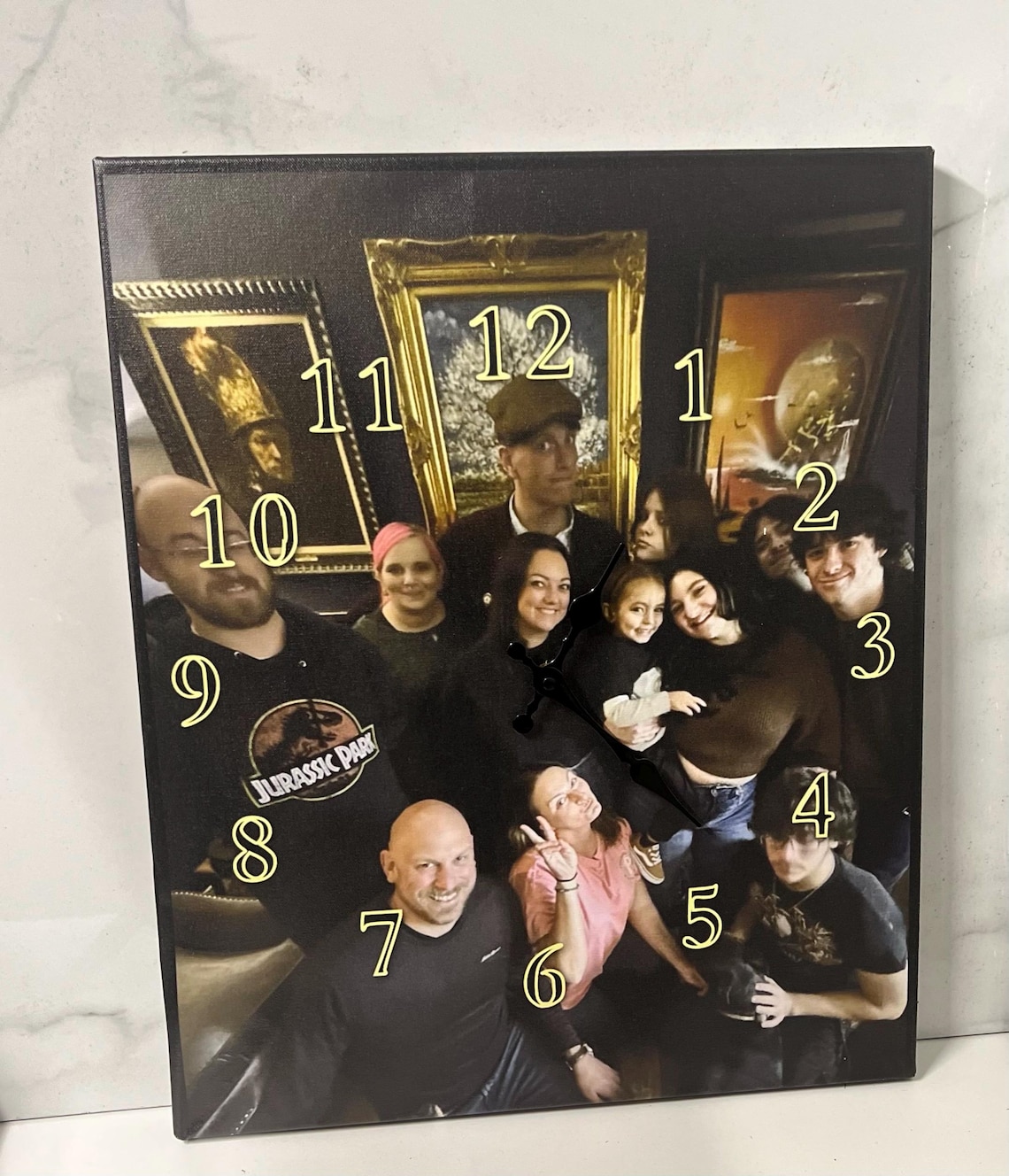 Handcrafted Canvas Wall Clock Modern Art With Functional Style 16x20 - Etsy