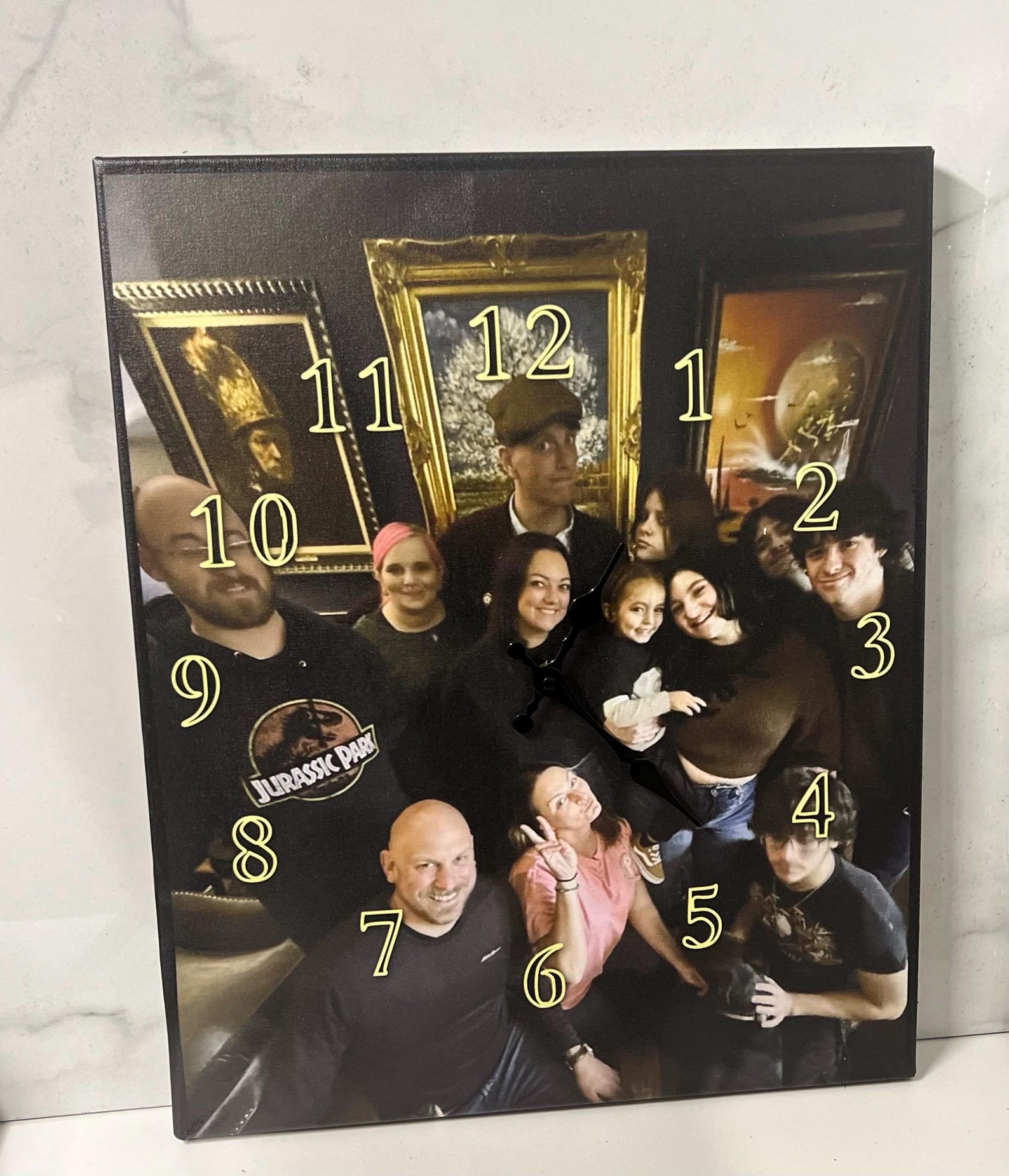 Handcrafted Canvas Wall Clock Modern Art With Functional Style 16x20 - Etsy