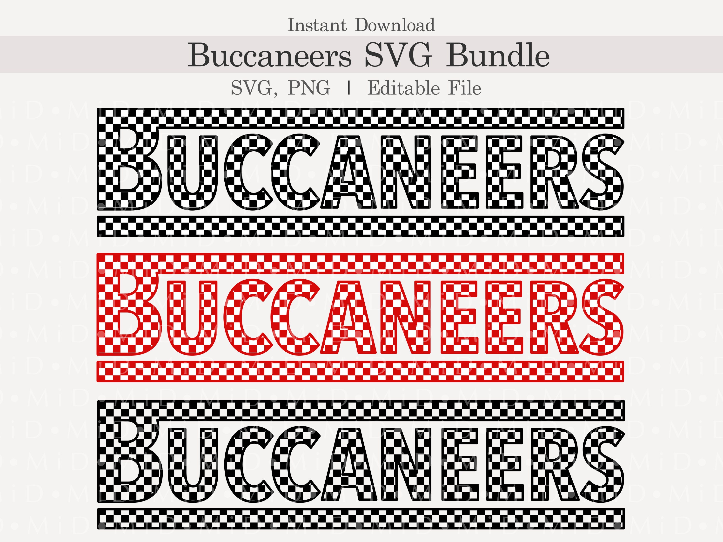 Buccaneers Svg Bundle Checkered Buccaneers Png Bundle - Etsy