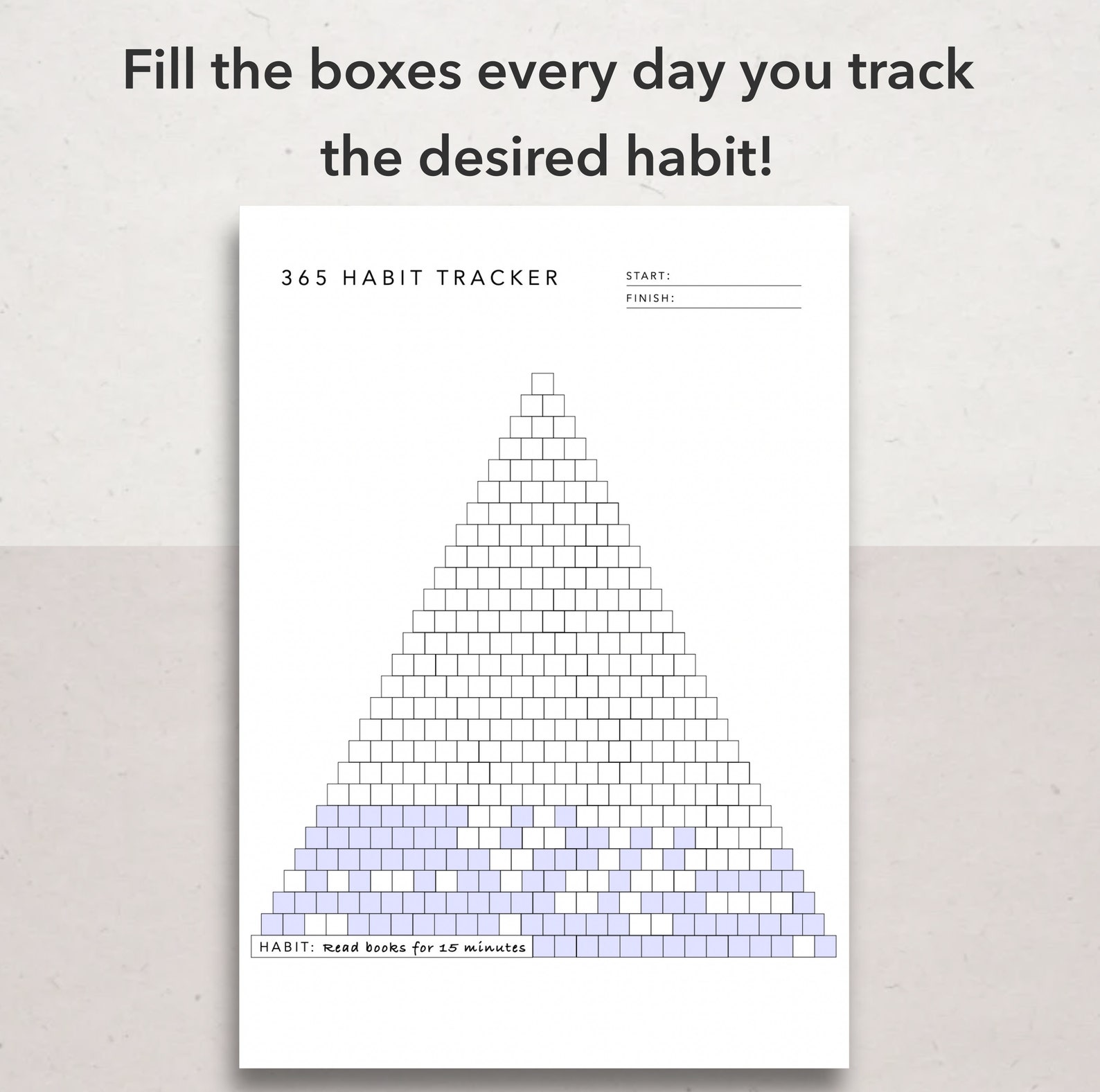 365 Days Habit Tracker Printable Annual Habit Tracker - Etsy Canada