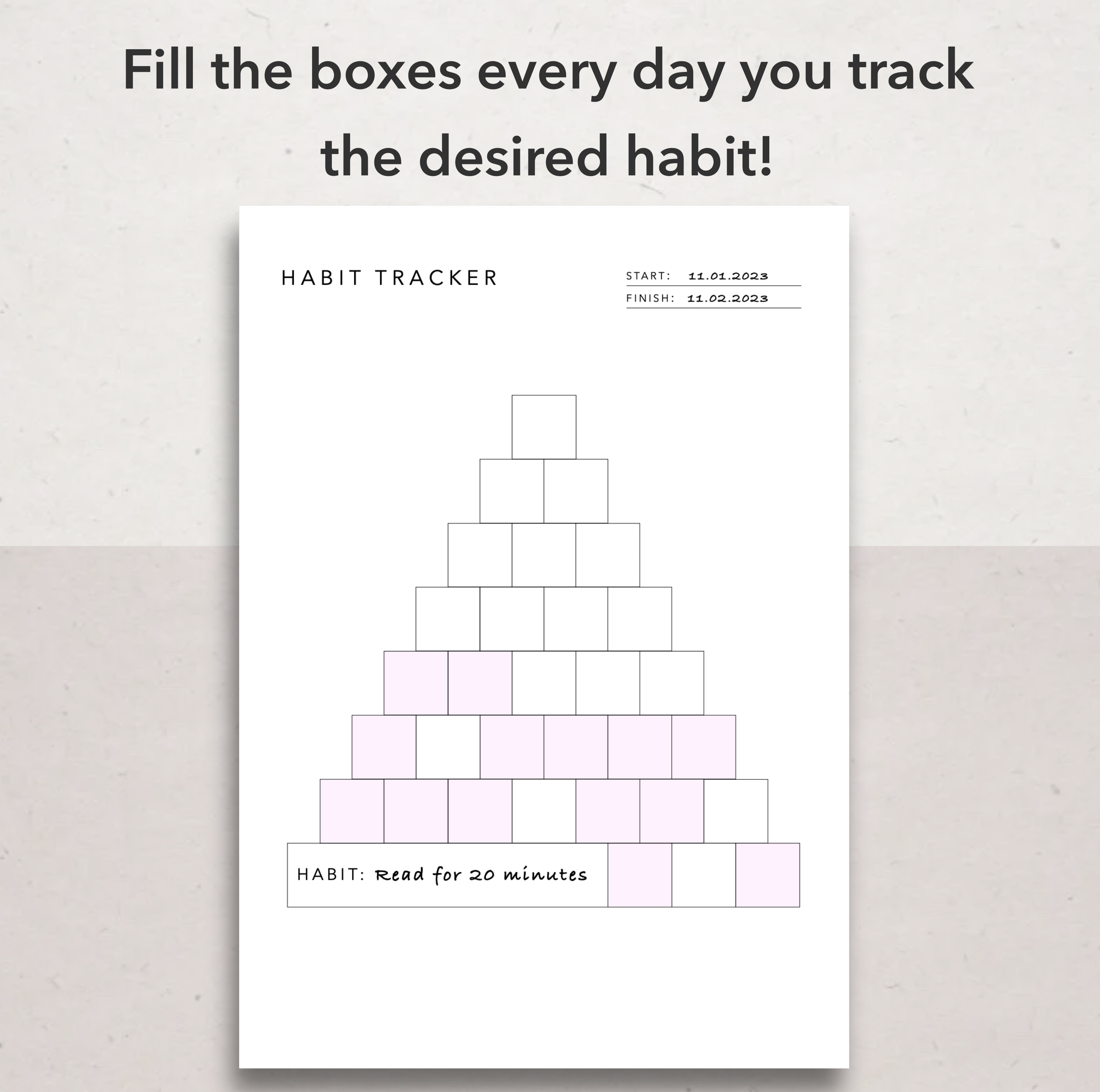 31 Days Habit Tracker Printable Monthly Habit Tracker - Etsy