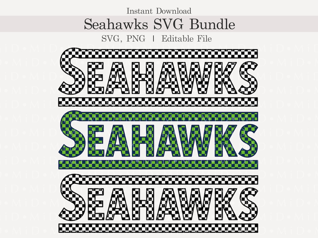 Seahawks Svg Bundle, Checkered Seahawks Png Bundle, Digital Download ...