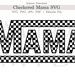 Checkered Mama Svg, Customizable Retro Mothers Day Png, Gift for Mom ...