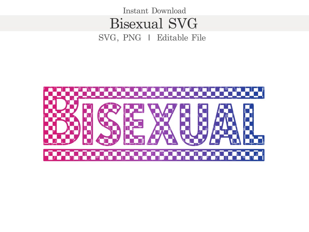 Checkered Bisexual Svg, Pride Rainbow Png, Editable Pride Week Svg for ...