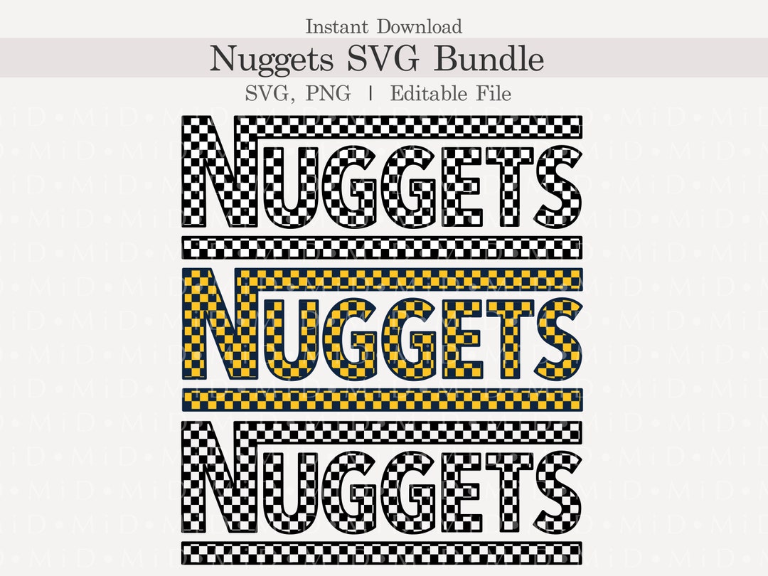 Nuggets Svg Bundle, Checkered Nuggets Png Bundle, Digital Download, Cut ...