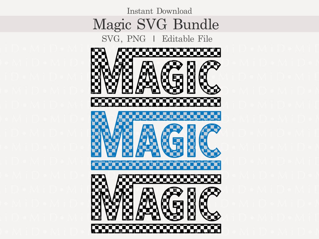 Magic Svg Bundle, Checkered Magic Png Bundle, Digital Download, Cut ...