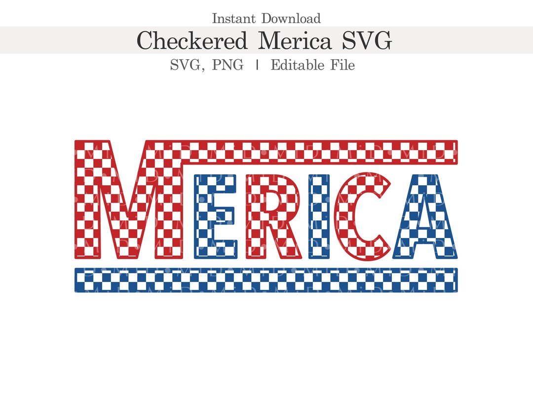 Checkered Merica Svg, Retro America Png, 4th of July Png, Checkered USA Established 1776 Tshirt ...