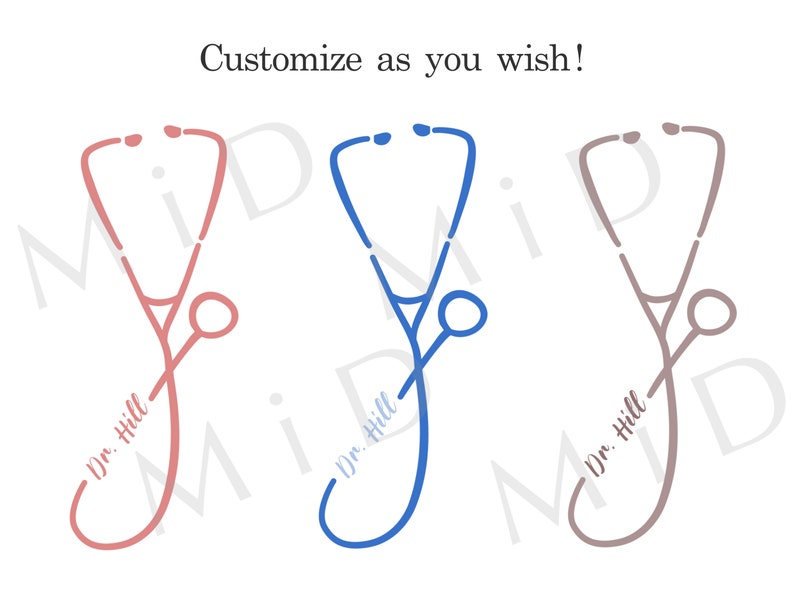 Doctor Stethoscope Svg Customizable Nurse Stethoscope Svg - Etsy