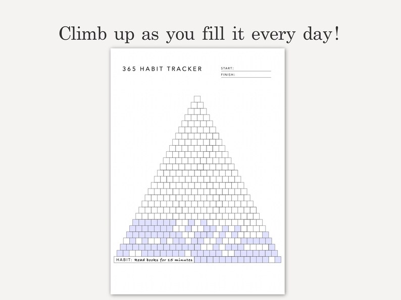 365 Days Habit Tracker Printable Annual Habit (Download Now) - Etsy