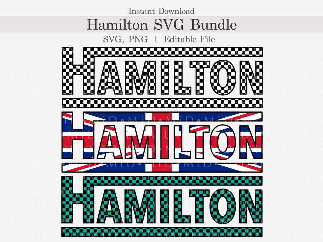 Hamilton Svg Bundle, Checkered Hamilton Png Bundle, Digital Download ...