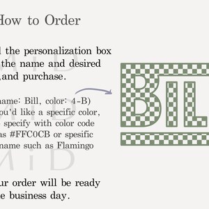 Customized Checkered Name Svg, Editable Retro Name Tag Png, Name Frame ...