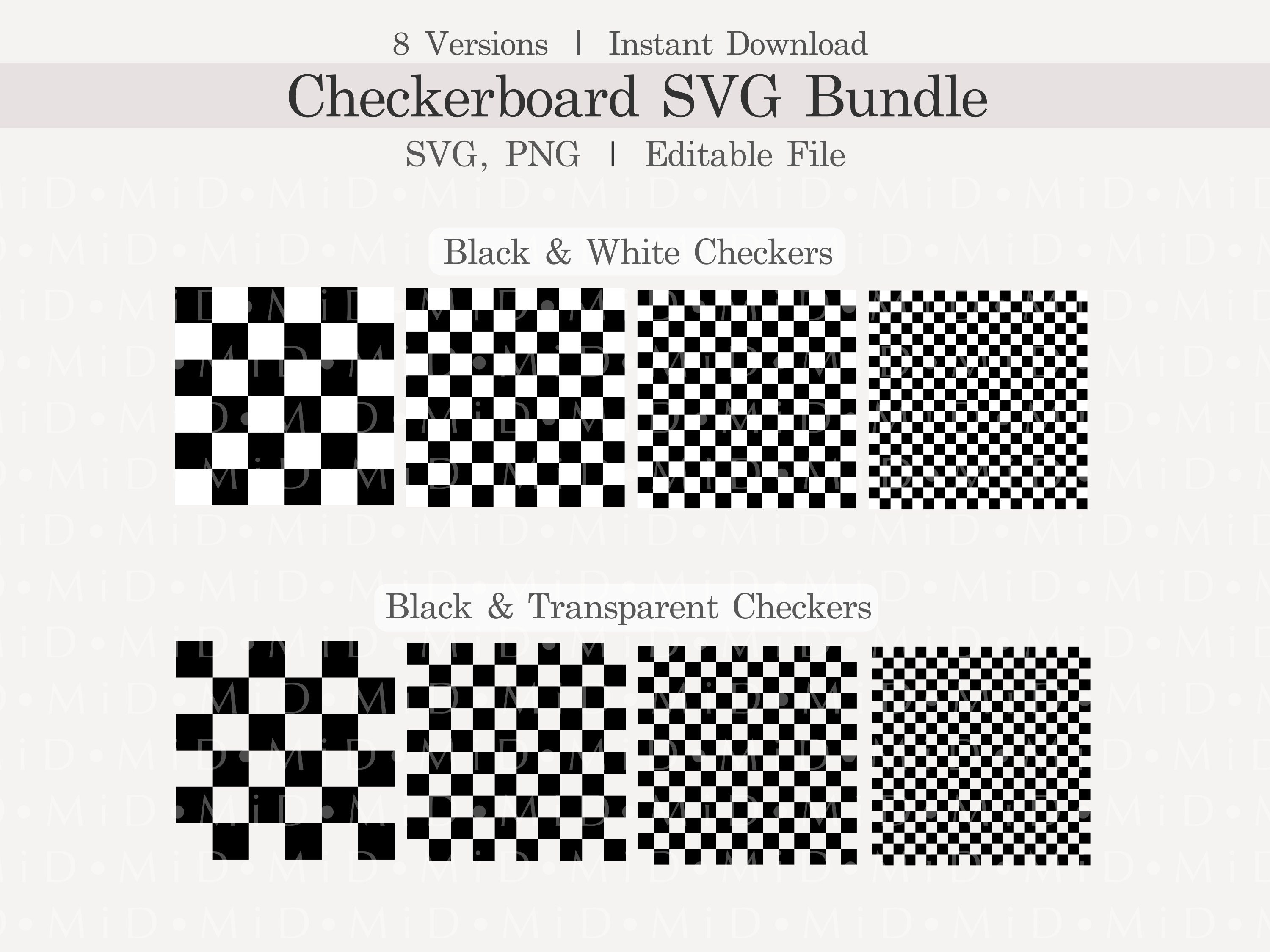 Checkerboard Svg, Checkered Pattern Png, Editable Checkers Svg, Checker ...