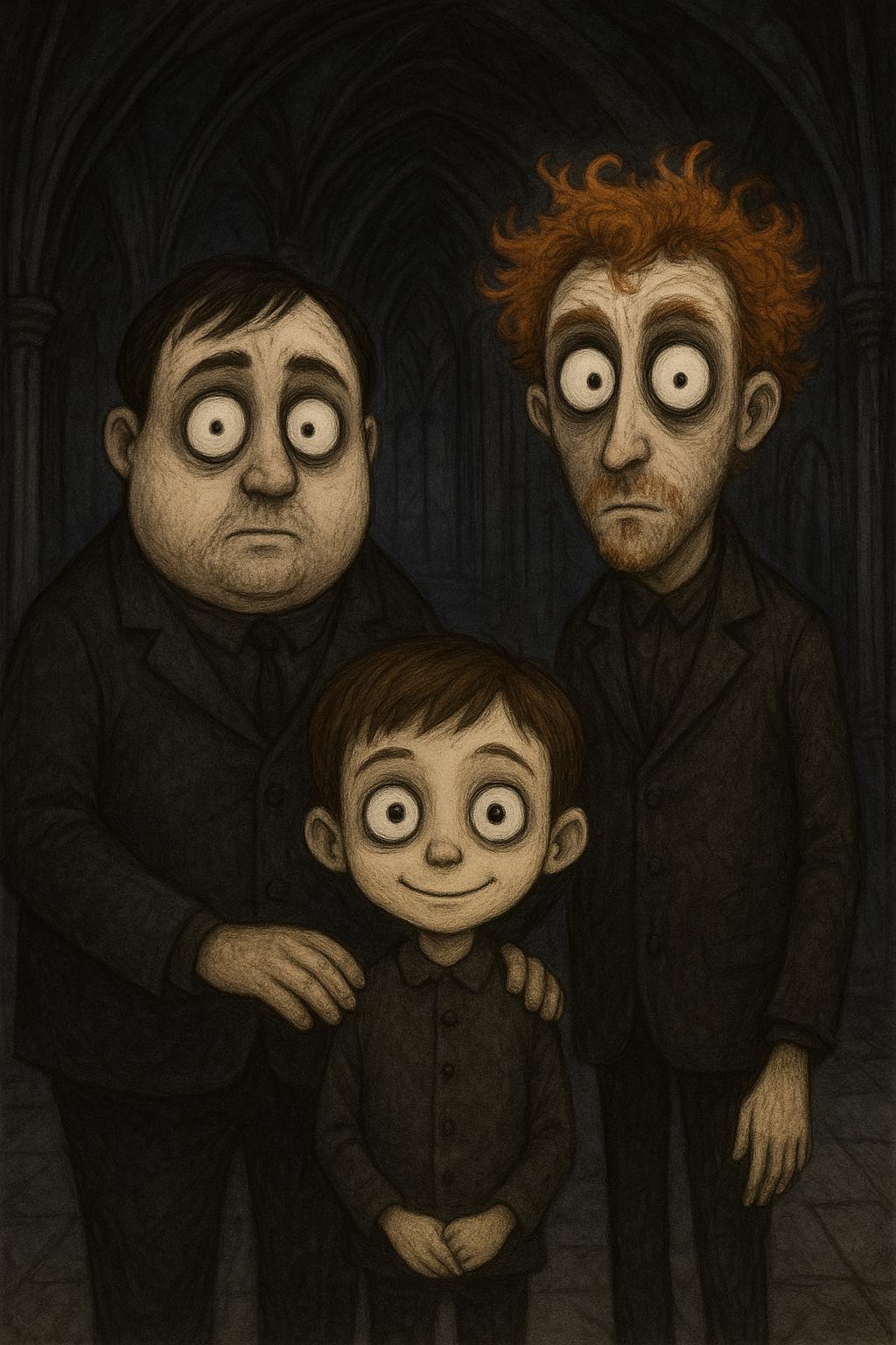 Custom Gothic Family Portrait, Goth Inspired Illustration, Personalized ...