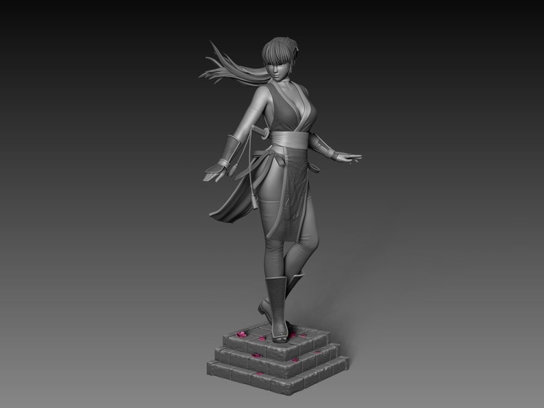 Buy Kunoichi Stl File Anime Girl Stl File Ninja Girl 3D Print Online in ...