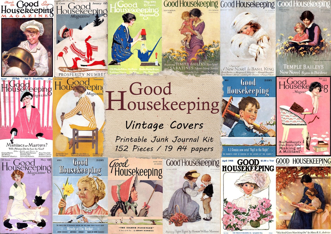 152 X Vintage Good Housekeeping Magazine Covers, Between 1904 & 1941 ...