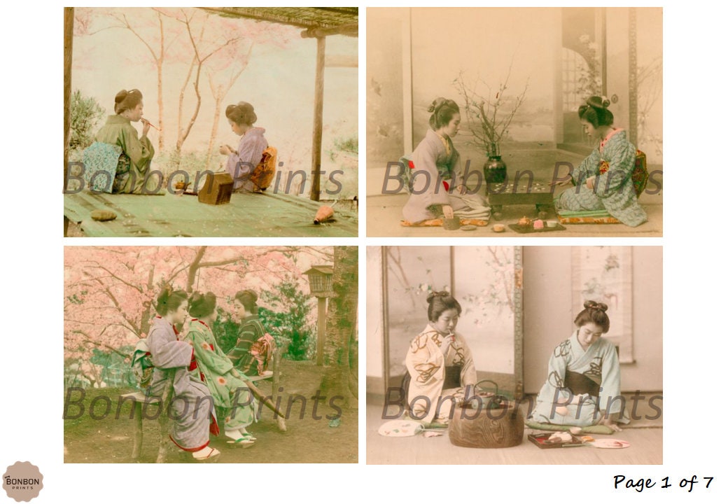 Vintage Japan Ephemera Kit: Japanese Culture & Landscapes (digital ...