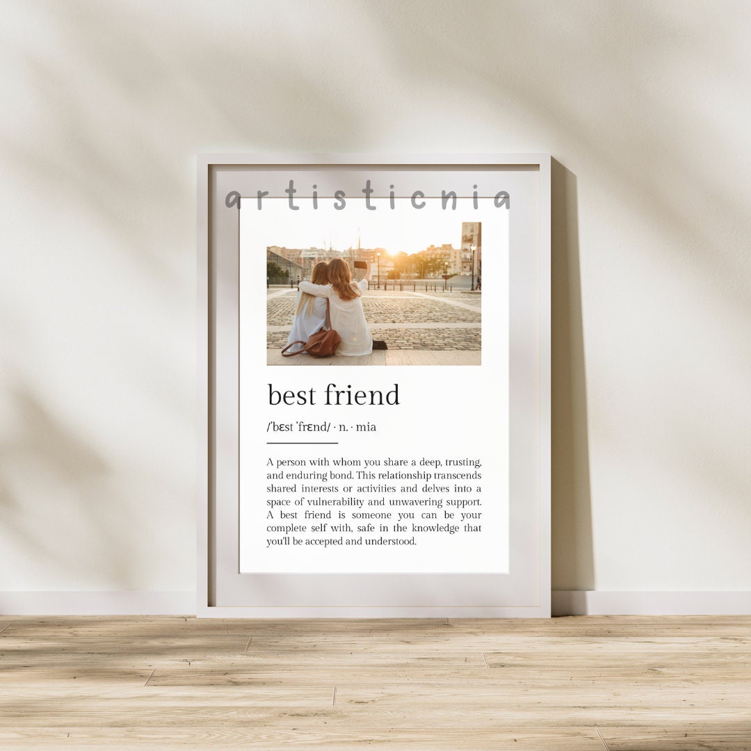 Personalized Best Friend Gift Print, Best Friend Photo Gift, Custom ...