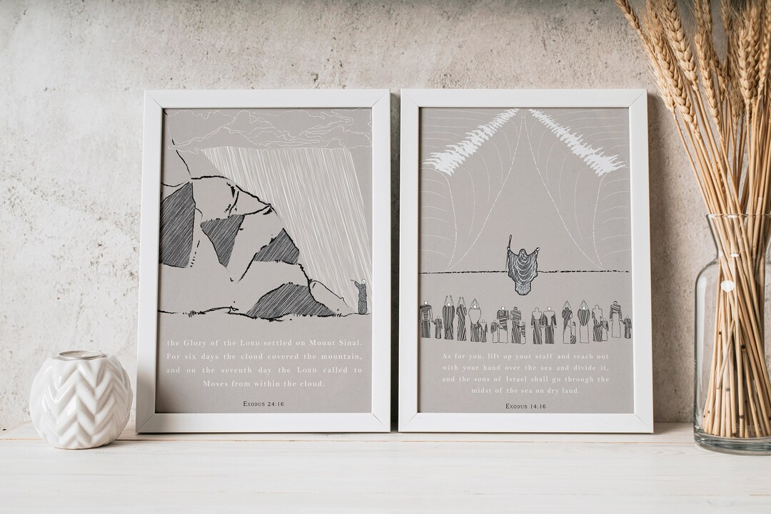 Bible Story Bible Abstract Art Modern Bible Verse Art - Etsy