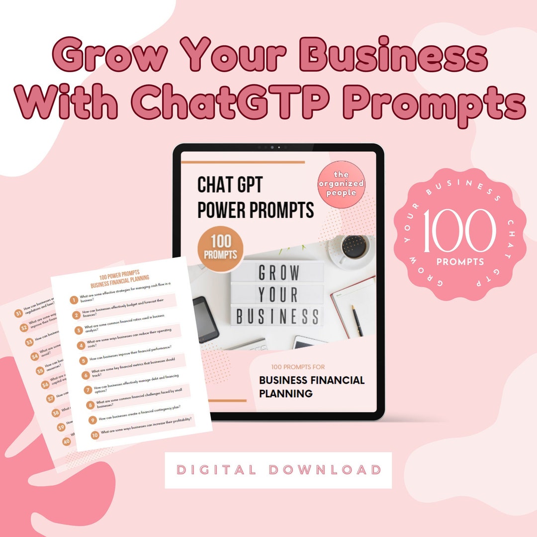 100 Chat-gpt Power Prompts: Business Financial Planning Guide | Grow Your Business With Chat-gpt ...