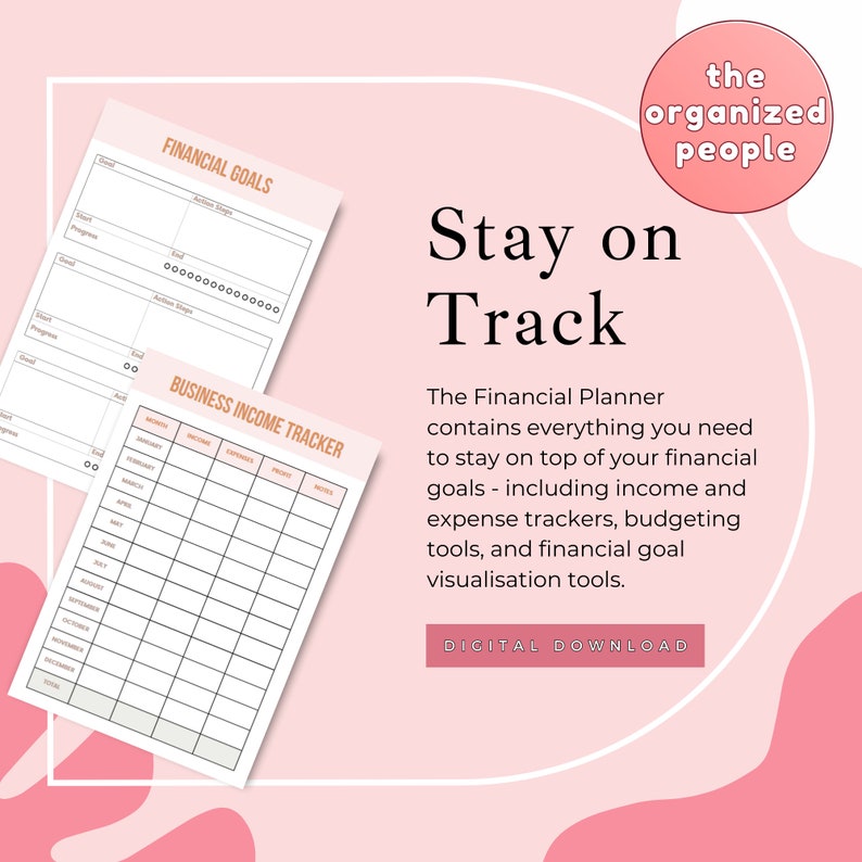 Digital Business Financial Planner & Tracker | Boost Profits, Maximize ...