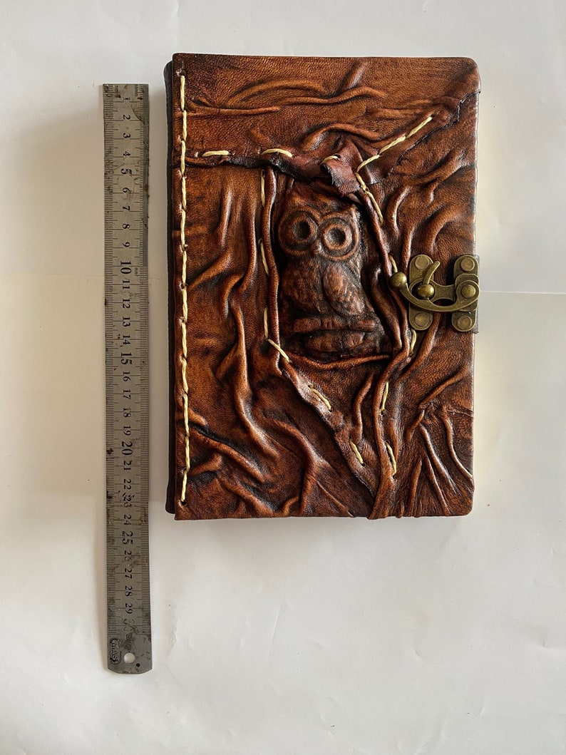 Ancient Wisdom Handcraft Leather Diary,leather Notebook,shauma Paper ...