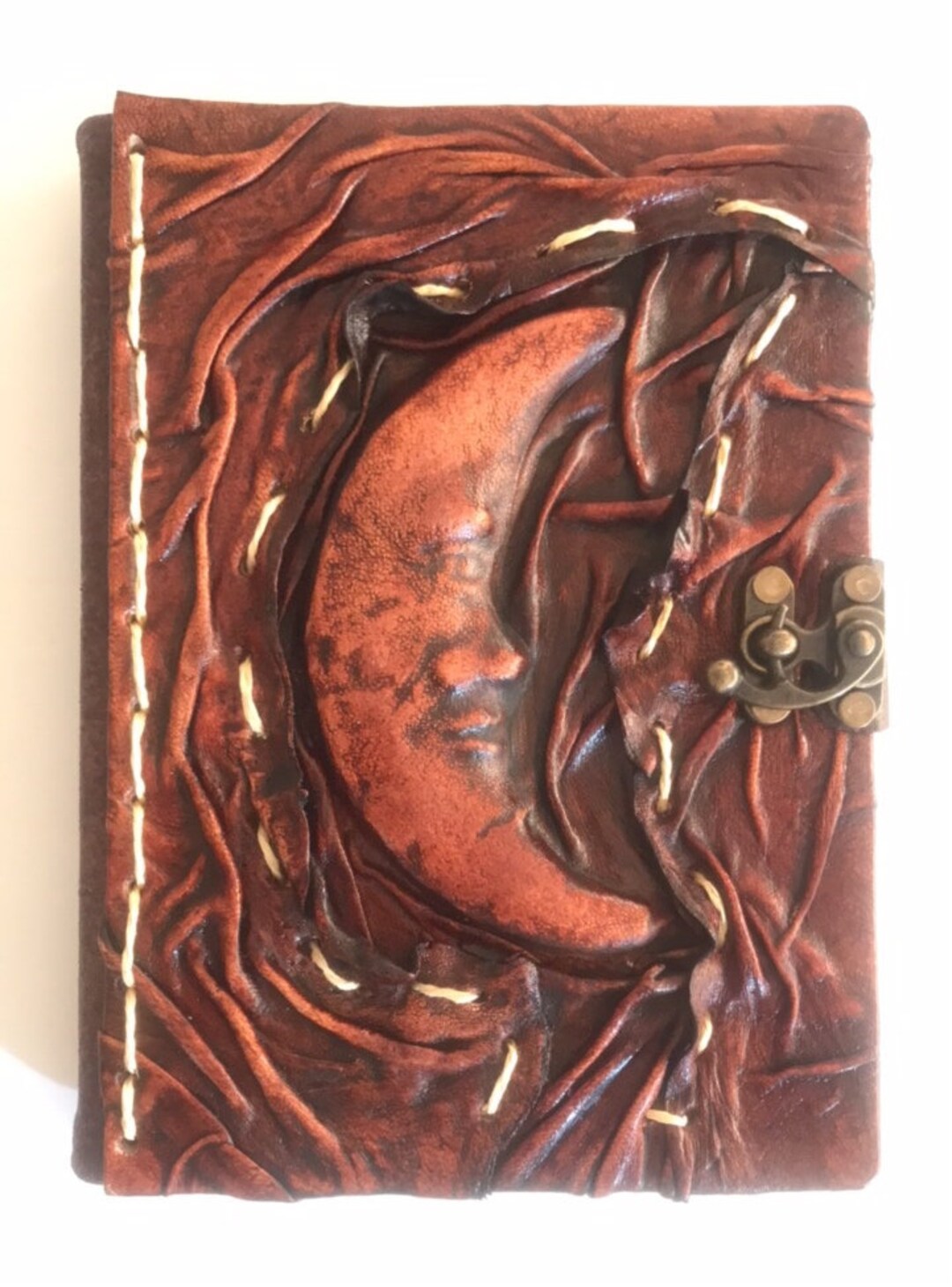 Lunar Tales Handmade Leather Diary, Handmade Leather Notebook ,leather ...