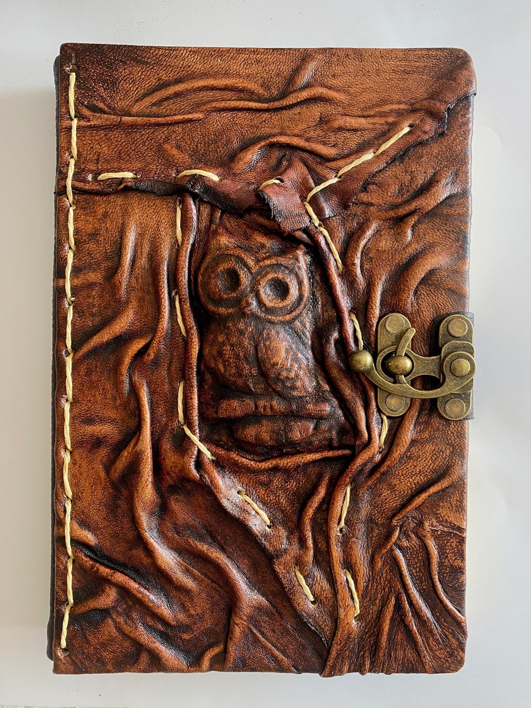 Ancient Wisdom Handcraft Leather Diary,leather Notebook,shauma Paper ...