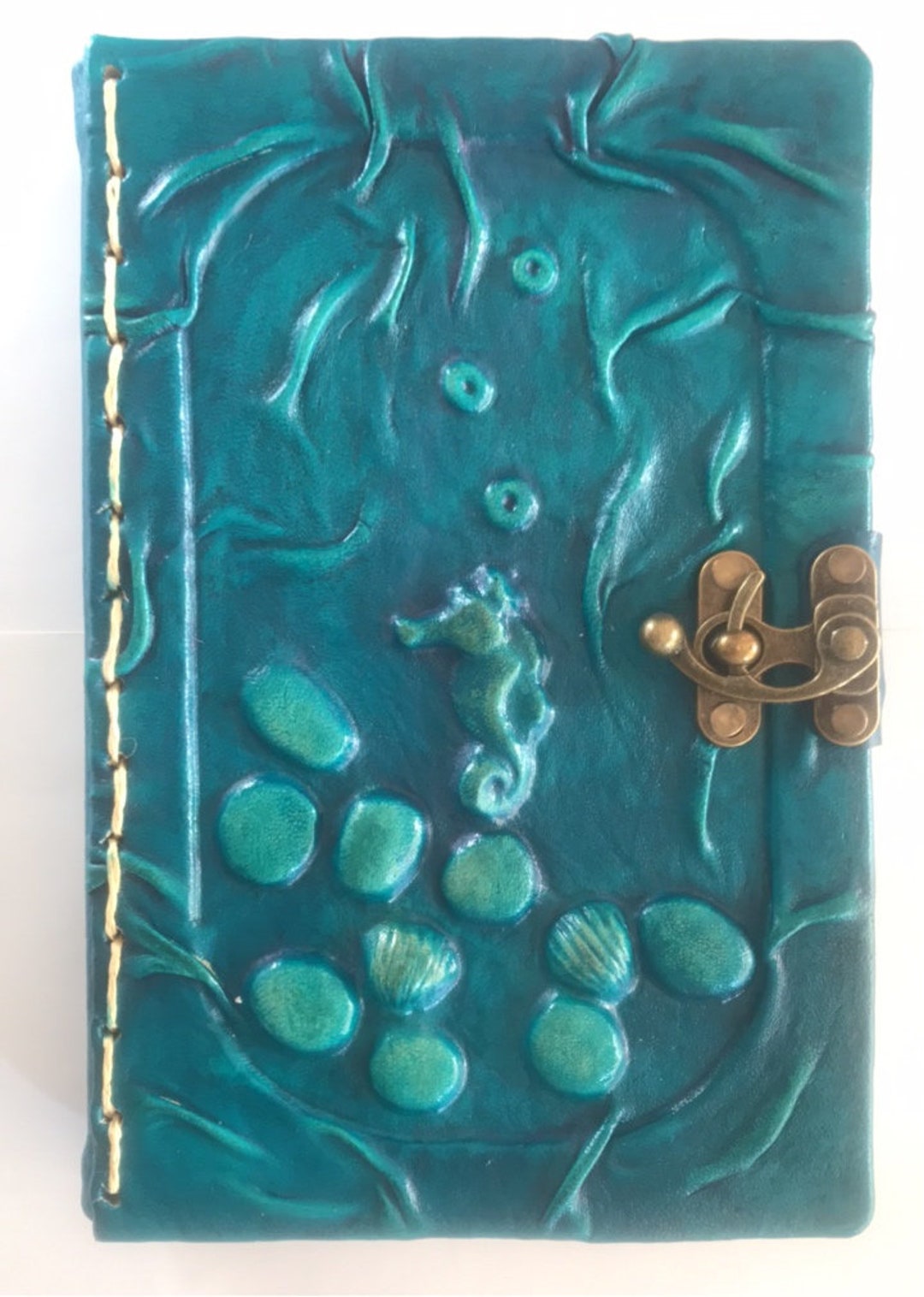 Seahorse Heaven Craft Handmade Leather Diary,leather Journal, Leather ...