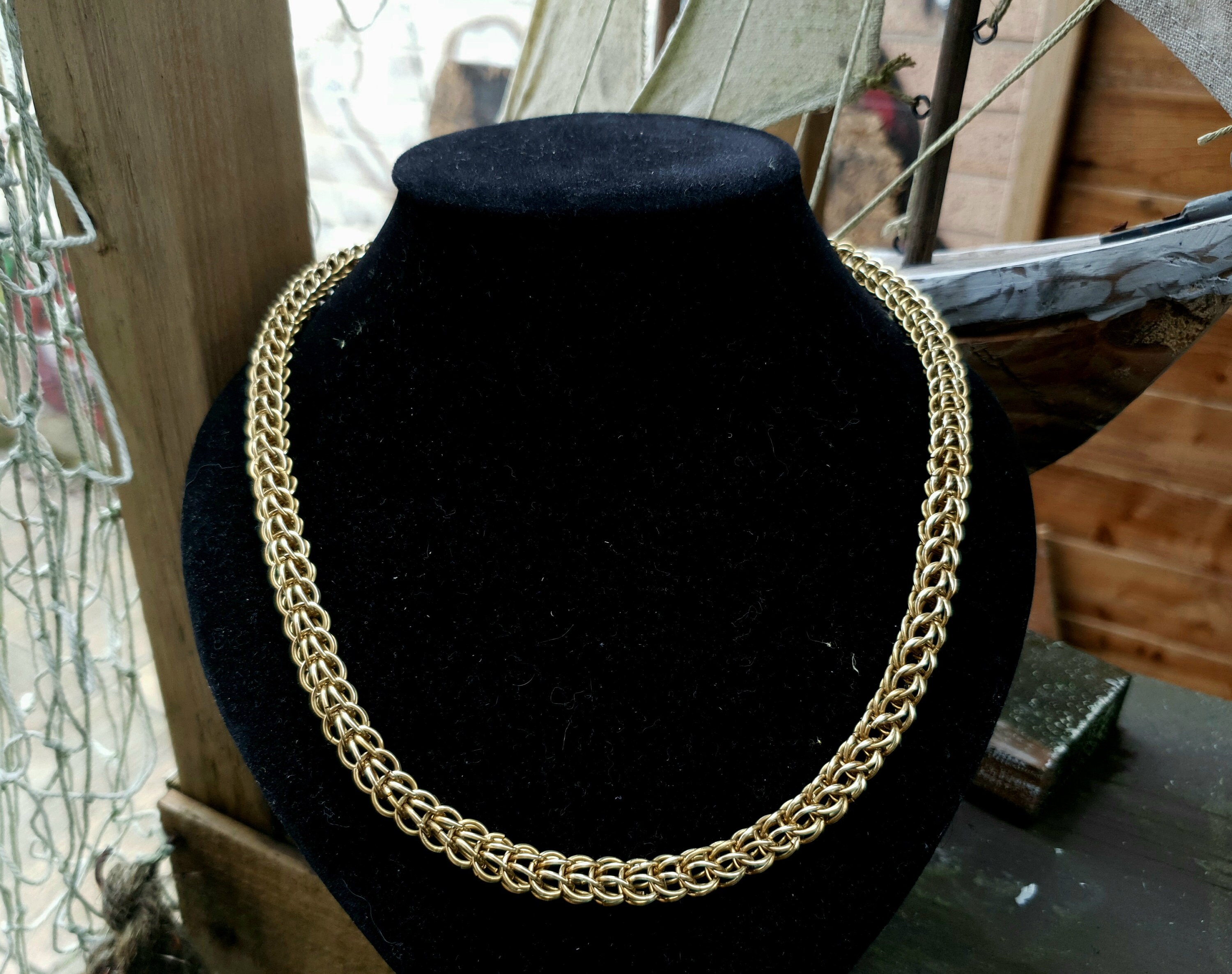 Hesketh Brass Full Persian Chainmail Necklace - Etsy