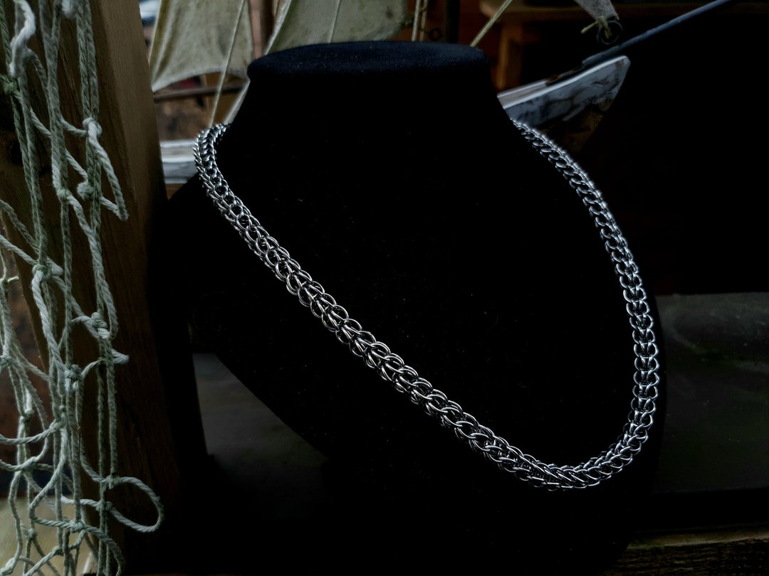 Hesketh Stainless Steel Full Persian Chainmail Necklace - Etsy