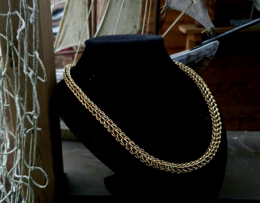 Hesketh Brass Full Persian Chainmail Necklace - Etsy