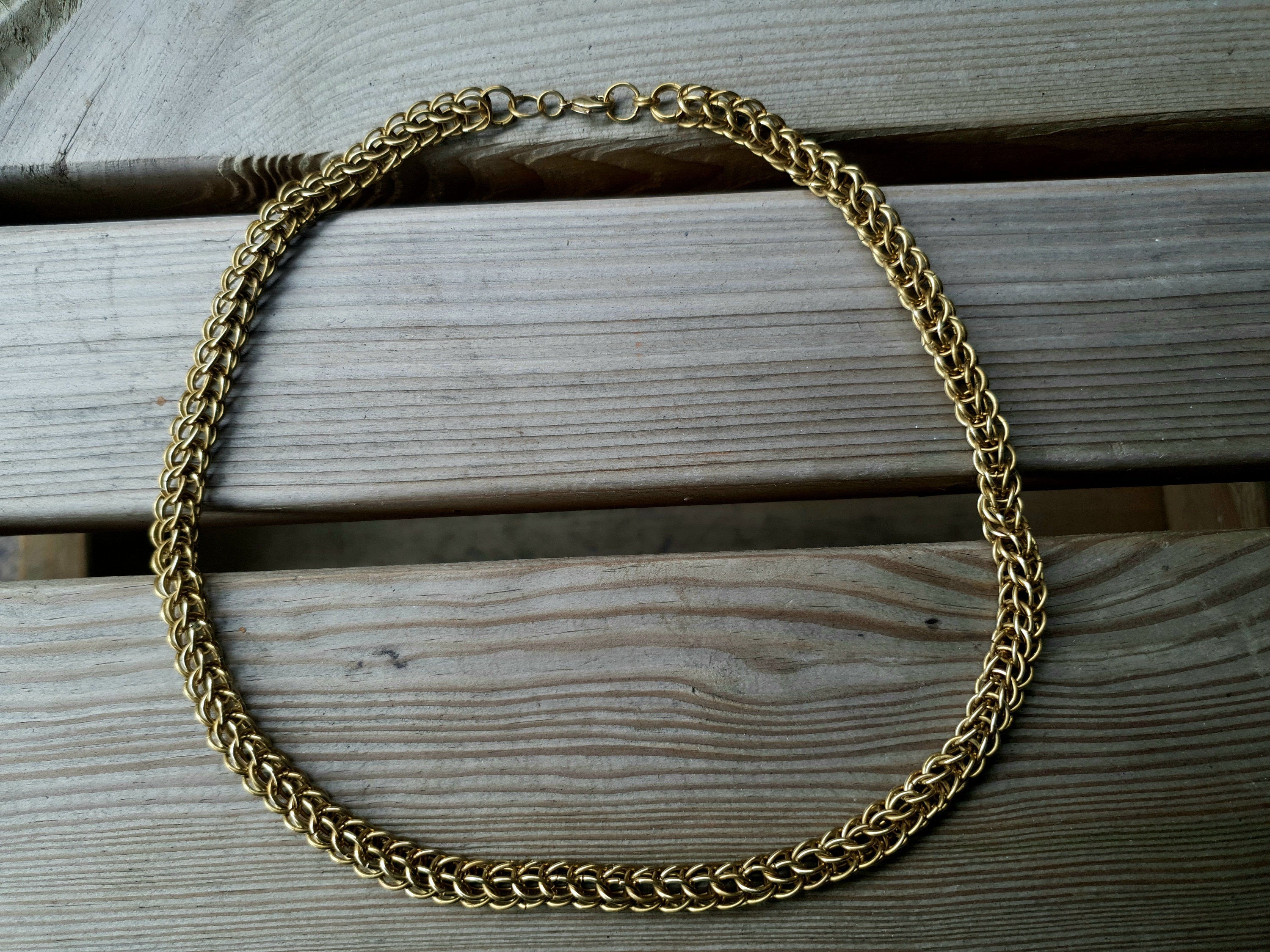 Hesketh Brass Full Persian Chainmail Necklace - Etsy