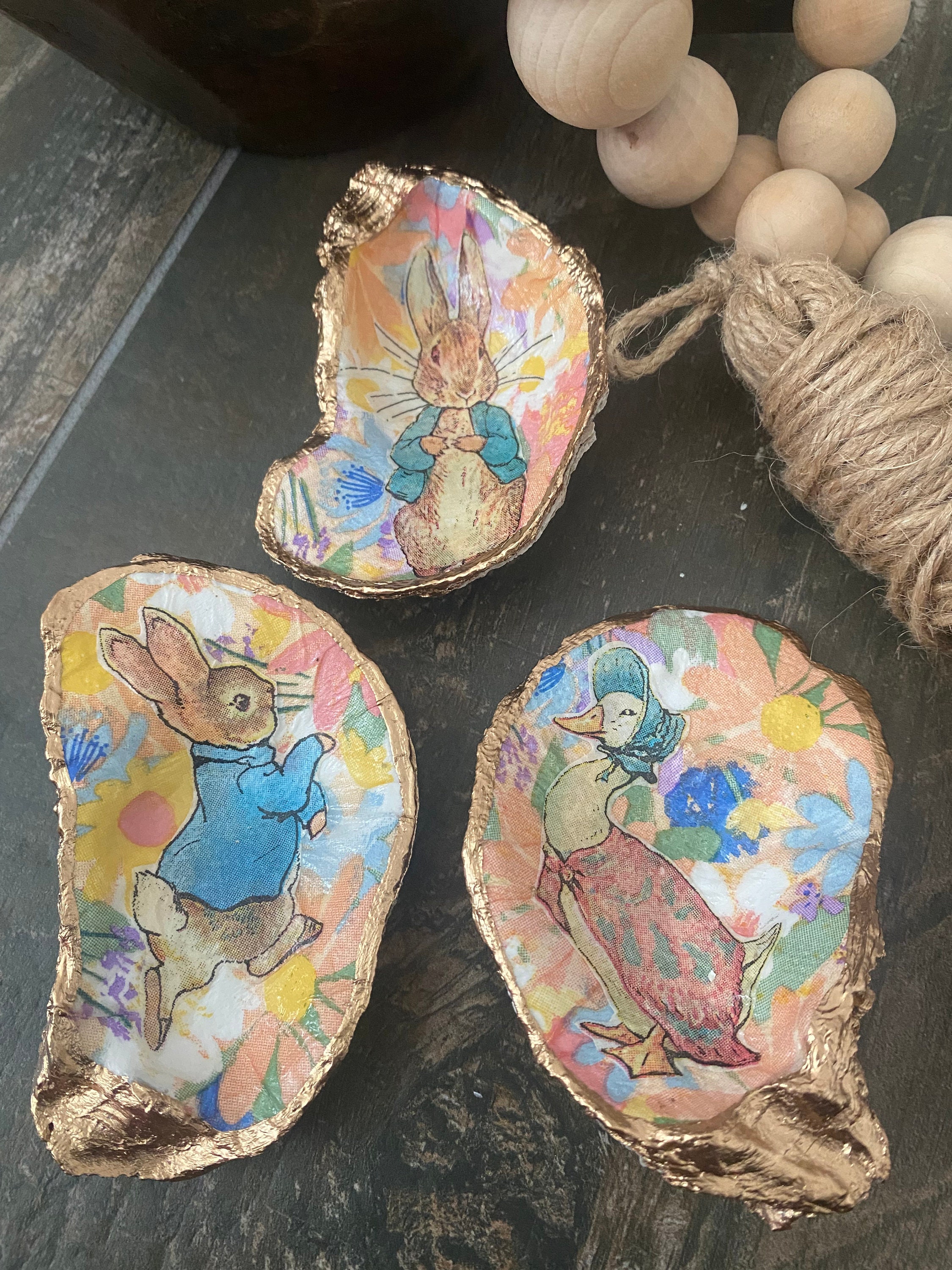Peter Rabbit Easter Trinket Dish Set, Easter Bunny Decor, Easter ...